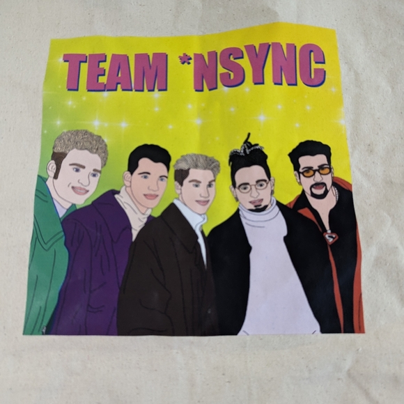 NSYNC | Bags | Nsync Nwot Tote Bag Very Cool Band Graphic In One Side ...